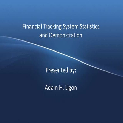 Financial Tracking System - Demo | PPT