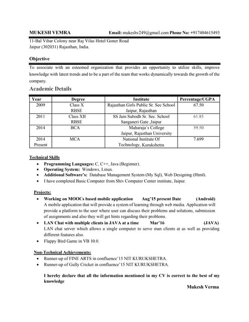 sagar_resume | PDF