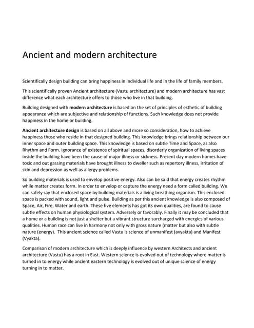 Relevance of Vaastu Principles in Contemporary Architecture of India.pptx | Hinduism | Religion ...
