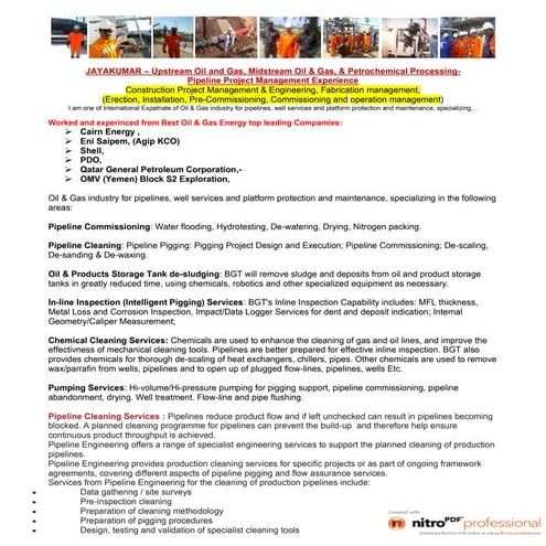 27 YrsExp-EPC-Industry for Pipelines Exp.Doc