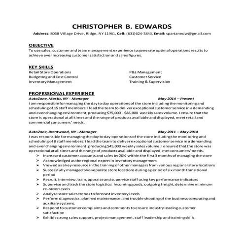 Christopher Edwards Resume 2015 final | PDF