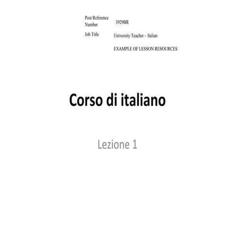Italiano part1 | PPT