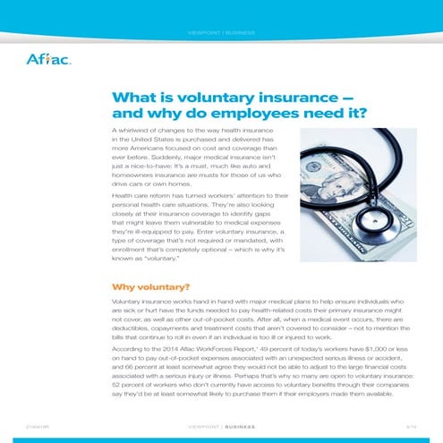 #2 What is voluntary insurance why do employees need it | PDF