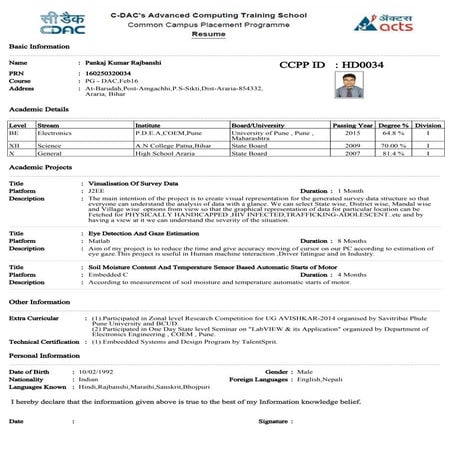 virender resume | DOCX