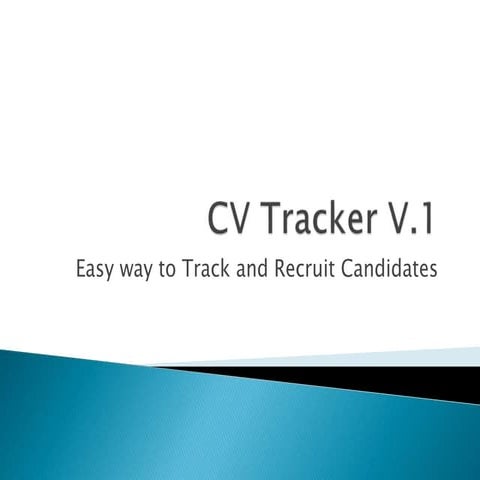 CV Tracker V.1 | PPSX