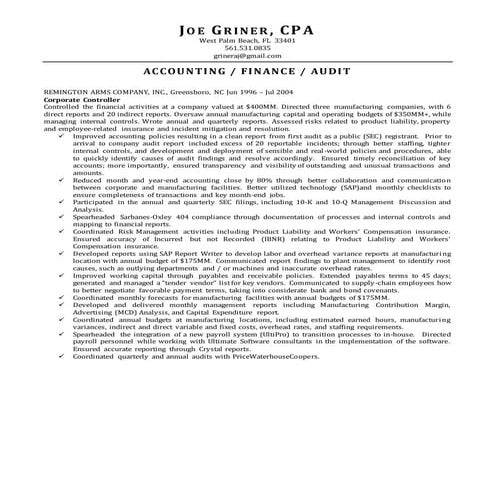 Joe_Griner_Remington_Experience | PDF