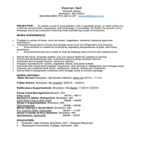 Keenyn's Resume | DOCX