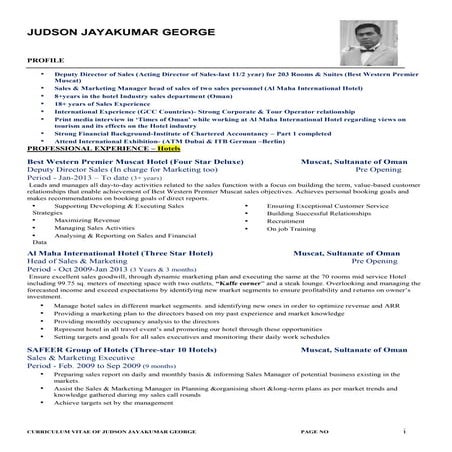 JUDSON GEORGE-CV - Updated | PDF