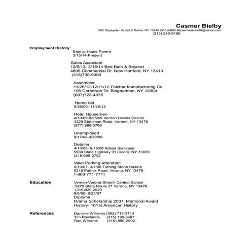 Candace Engel resume | DOCX