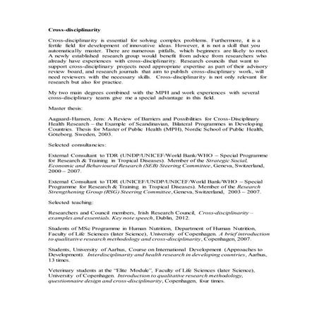 Cross-disciplinarity | DOCX