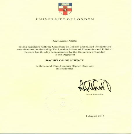 BSc Certificate | PDF