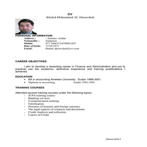 Behrooz Emami CV-1 | DOCX