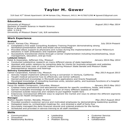 Meghan Bush - Resume 2016 | DOCX