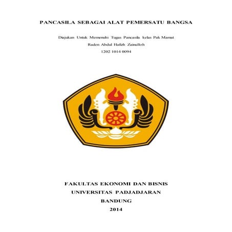 PANCASILA SEBAGAI ALAT PEMERSATU BANGSA | DOCX