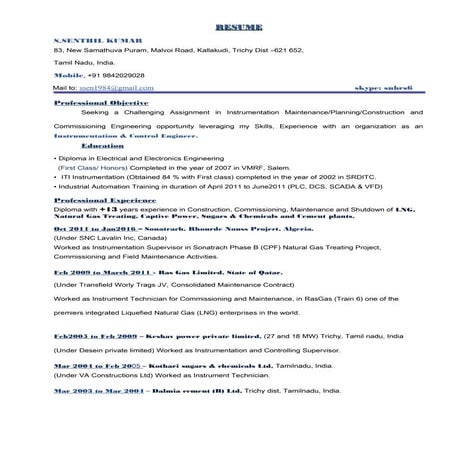 Senthil kumar_Resume | DOC