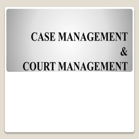 3. CASE MANAGEMENT & COURT MANAGEMENT | PPTX