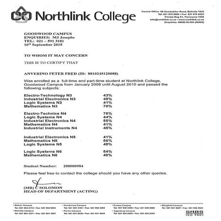 Trade Test Certificate | PDF