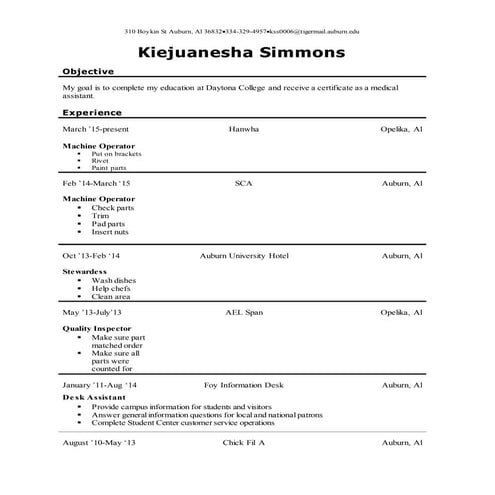 resume 2015 (1) | PDF