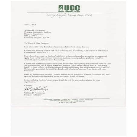 Bill Armstrong Letter of Rec | PDF