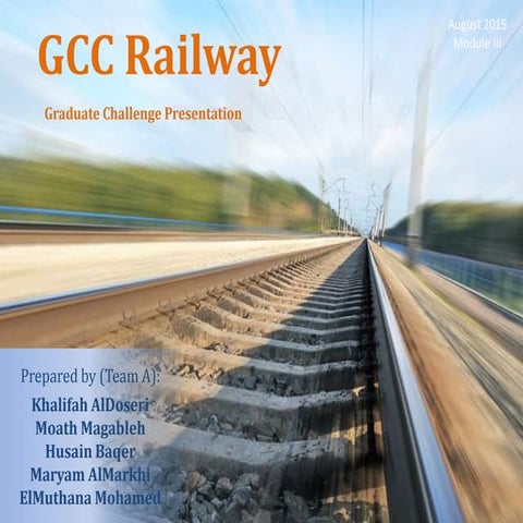 GCC Railway | PPTX | Rail Travel | Travel Type