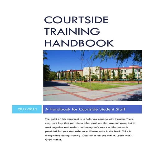 Courtside Team Handbook MASTERUPDATED (1) | PDF | Sports