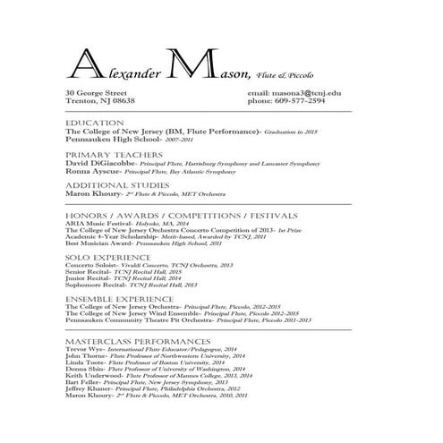 Benjamin Shea Resume | DOCX