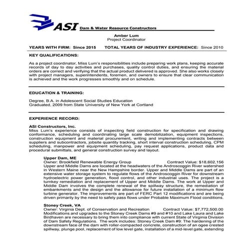 Amber Lum_ASI Resume | PDF