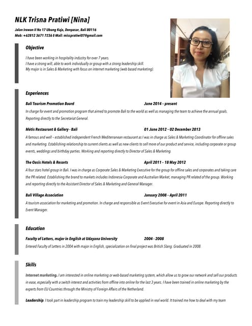 Melanie Klussmann CV cv | PDF