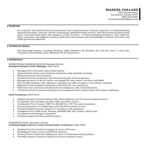 Ron Brunton's Resume 2015 LinkedIn | DOCX