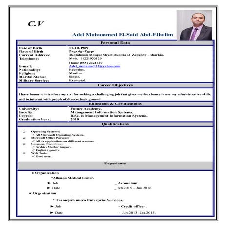 Adel mohamed cv new | DOC