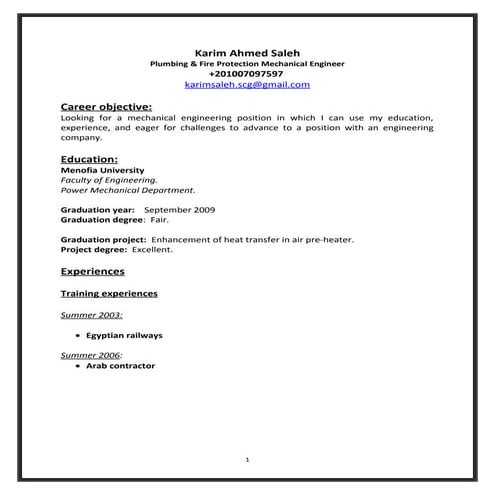 CV (Ahmad Shaban) (1) | PDF