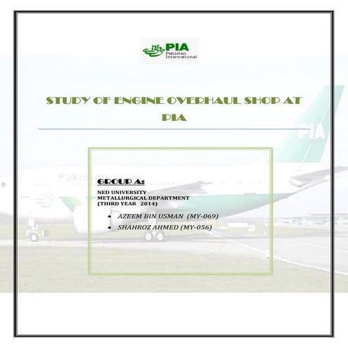 PIA internship report | PDF