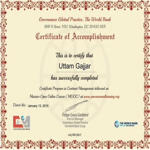 CCM_Certificate | PDF