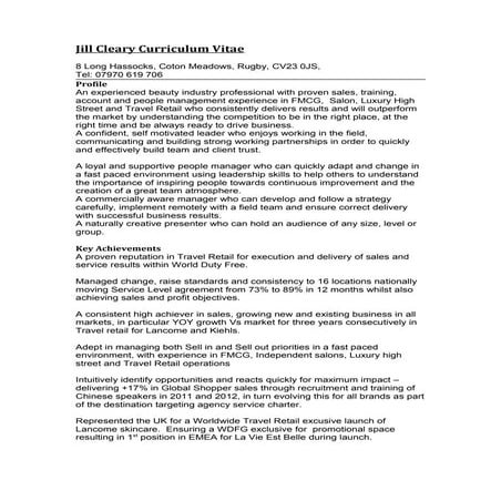 CV Diane Gounden | PDF
