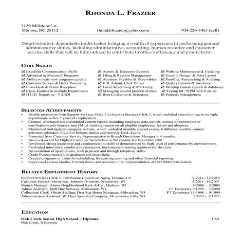 Rhonda Frazier presentations