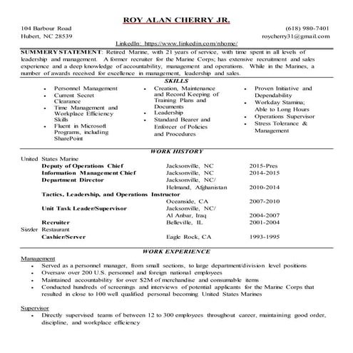 Cherry Resume | PDF