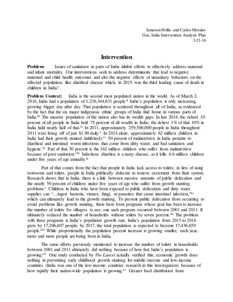 Intervention Plan Analysis