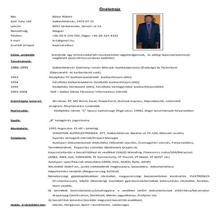 CV Magyar BR | DOCX
