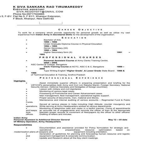 Resume Siva Sankar | DOC