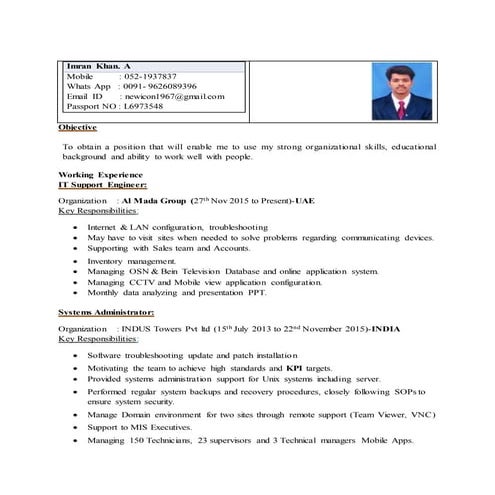 Imran CV-UAE | DOCX
