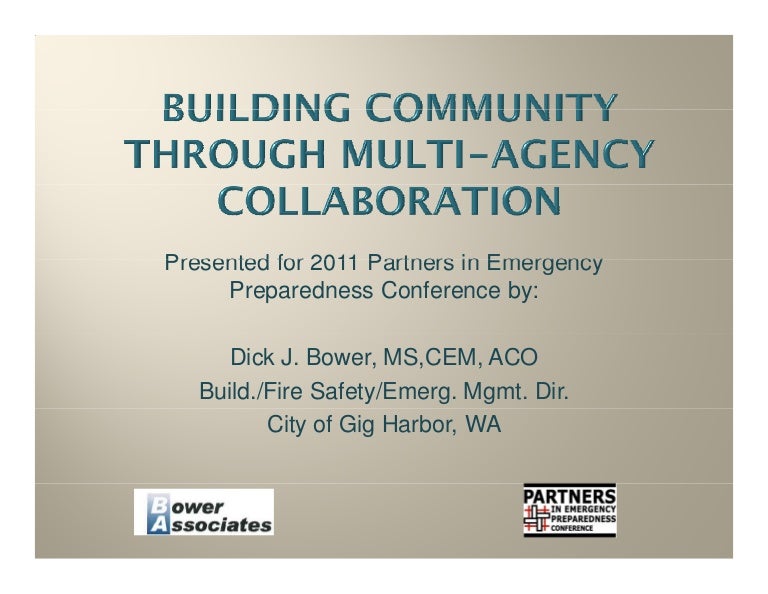 Building Community through Multi-Agency Collaboration