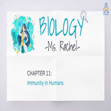 Form 4 Biology Chapter 11 Immunity in Humans | PPTX