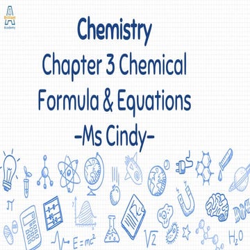 Form 4 Chemistry Chapter 3 Chemical Formula and Equation | PPTX