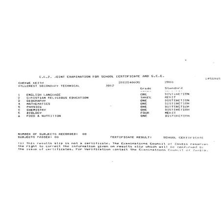 GCSE Transcript | PDF