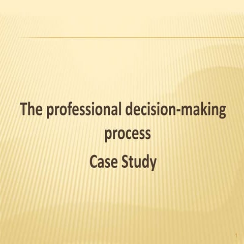 Decision making- case study | PPTX