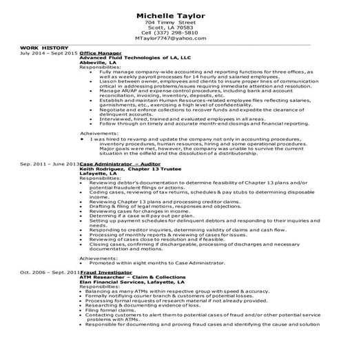 Michelle Taylor Resume | DOCX