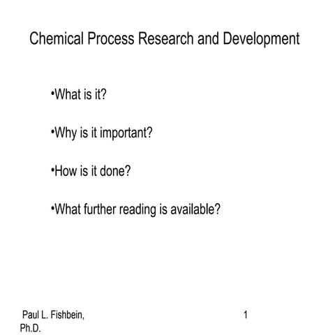 Process Research and Development Chemistry 15 03 31 | PPT