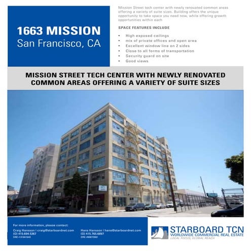 1663 Mission | PDF | Office Property | Real Estate