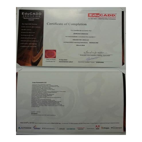 PTC Creo completion certificate | PDF