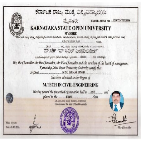 M. Tech Certificate | PDF